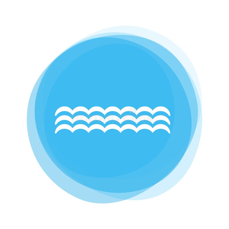 Light Blue Button: Water Waves Stock Illustration - Illustration of ...