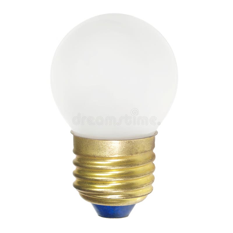 Isolated light bulb stock image. Image of filament, glowing - 19513241