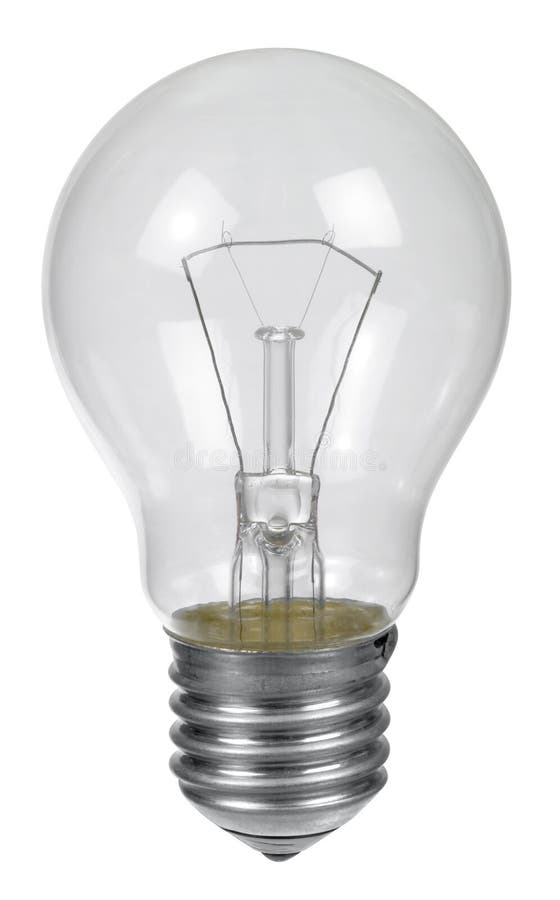 Isolated light bulb stock image. Image of clean, electric - 24722407