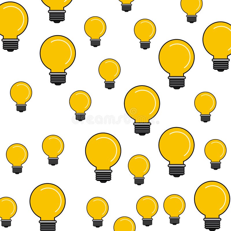 Isolated Light Bulb Background Stock Vector - Illustration of ...