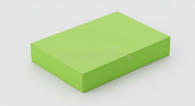 Isolated Light Green Box Mockup for Product Presentation and Branding ...
