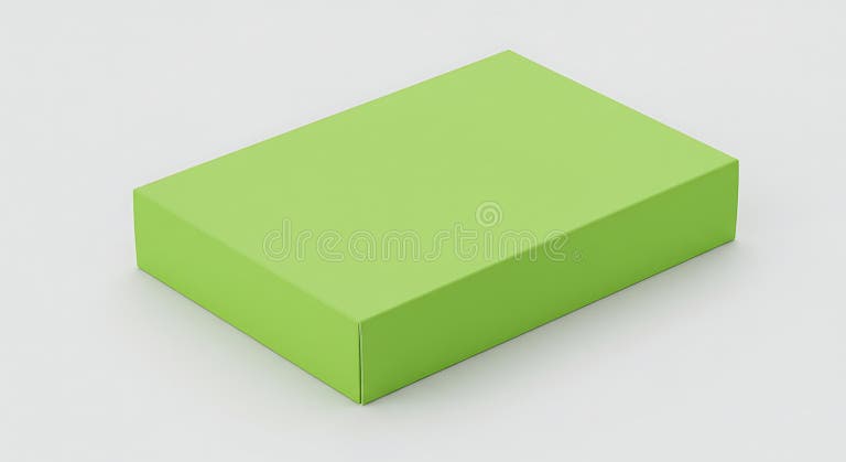 Isolated Light Green Box Mockup for Product Presentation and Branding ...