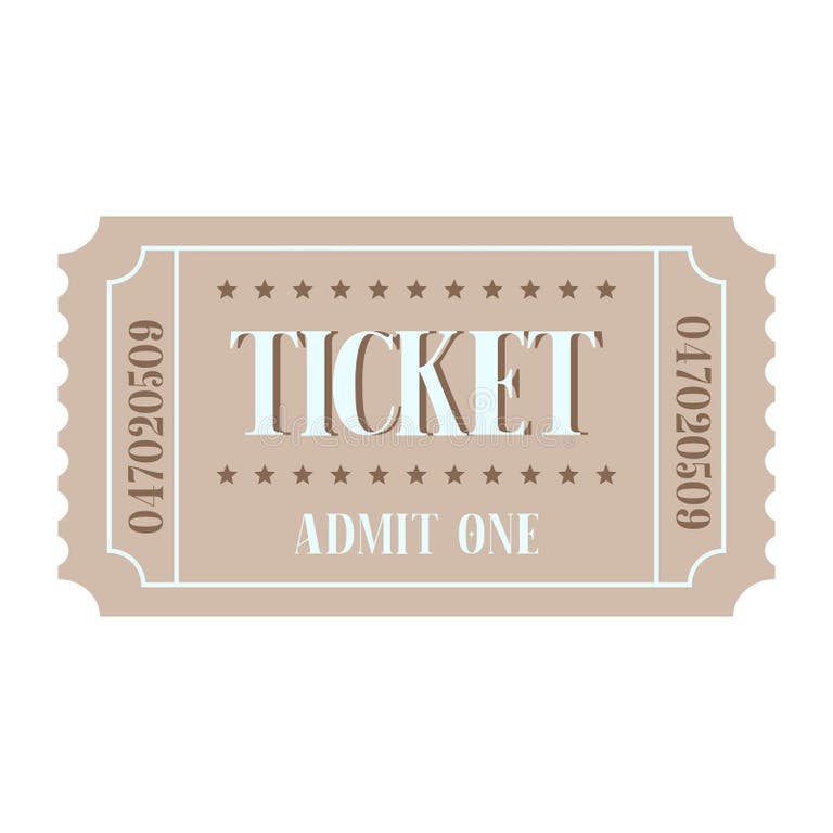 Isolated Light Vector Ticket Stock Vector - Illustration of stamp ...