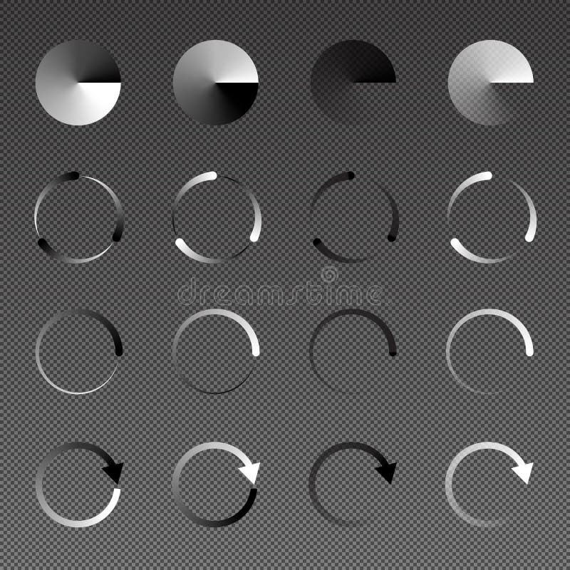 White To Transparent Preloader, Waiting for Web Page Progress. Isolated ...