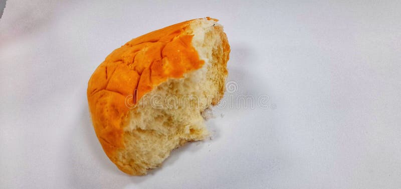 Isolated a Loaf of Bread Left Over from Breakfast Stock Image - Image ...