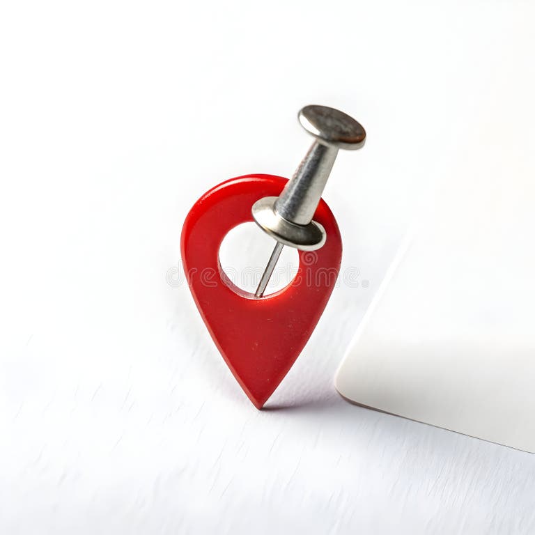 Location Pin Mark Isolated on White Background Stock Illustration ...