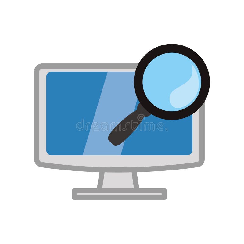 Isolated Lupe and Media Icon Design Stock Vector - Illustration of ...