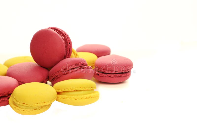 Isolated Macaroon on a White Background Stock Image - Image of cookie ...