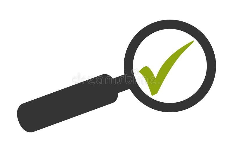 Magnifier Icon Solution stock illustration. Illustration of searching ...
