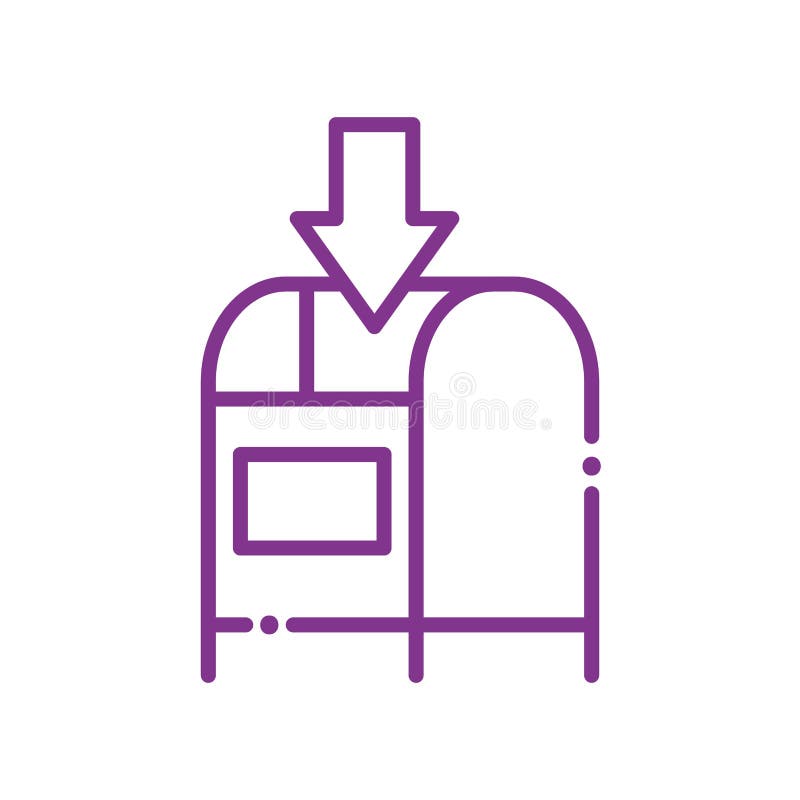 Isolated Mailbox with Arrow Line and Fill Style Icon Vector Design ...