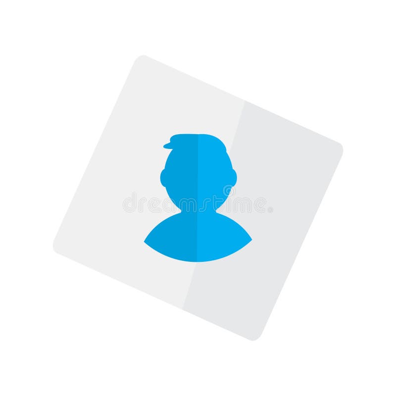 Isolated Male Avatar on a Sticker Stock Vector - Illustration of ...