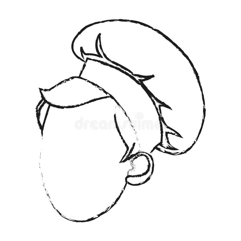 Isolated Male Chef Head Design Stock Vector - Illustration of design ...