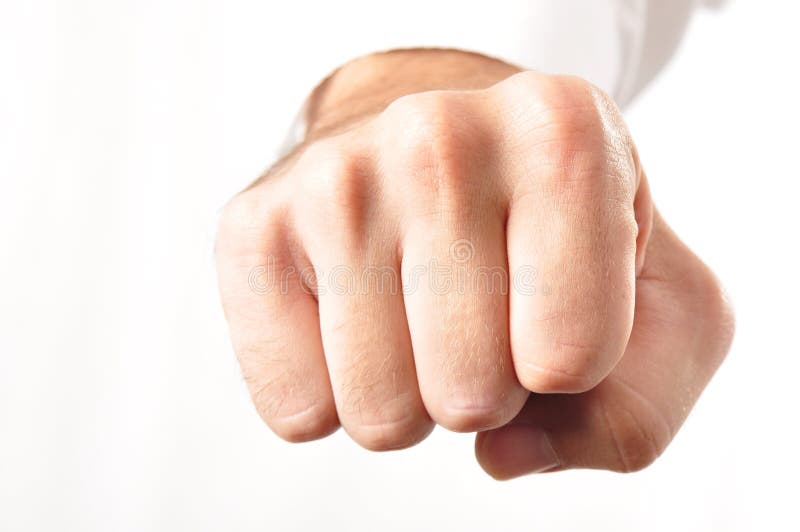 Male fist front view stock image. Image of menace, finger - 2476009