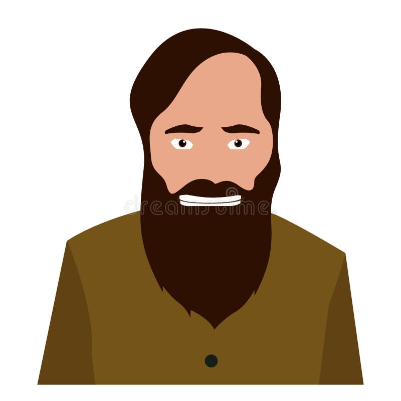 Isolated man portrait stock vector. Illustration of person - 92690588