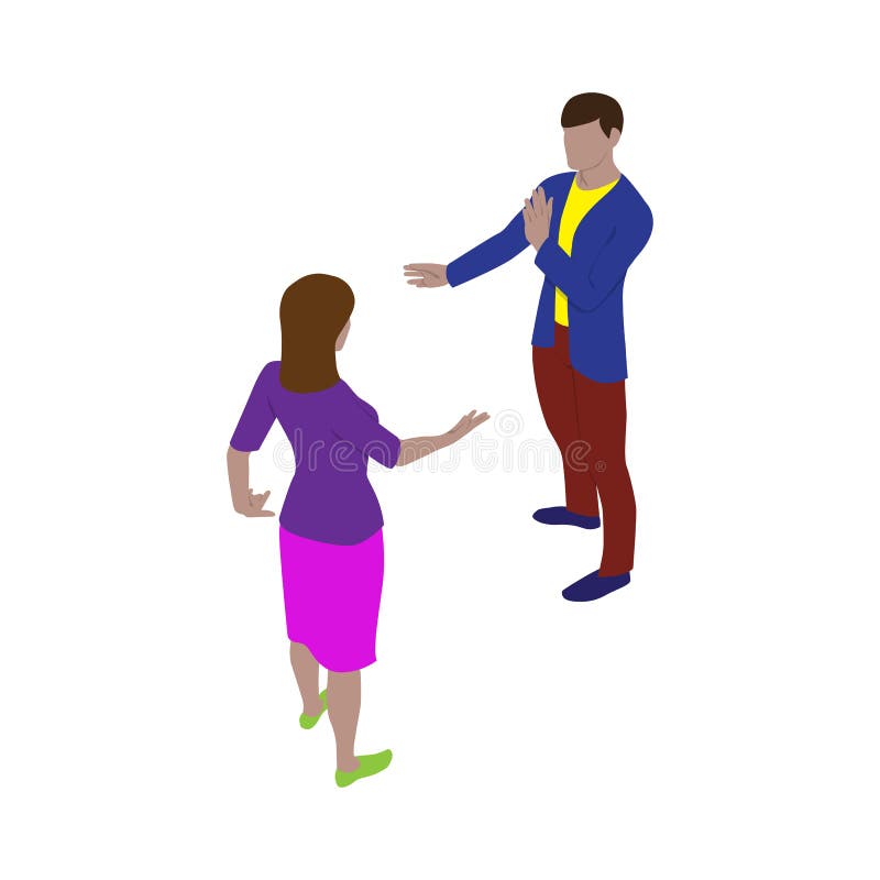 Talk scene comic stock vector. Illustration of conversation - 28208364