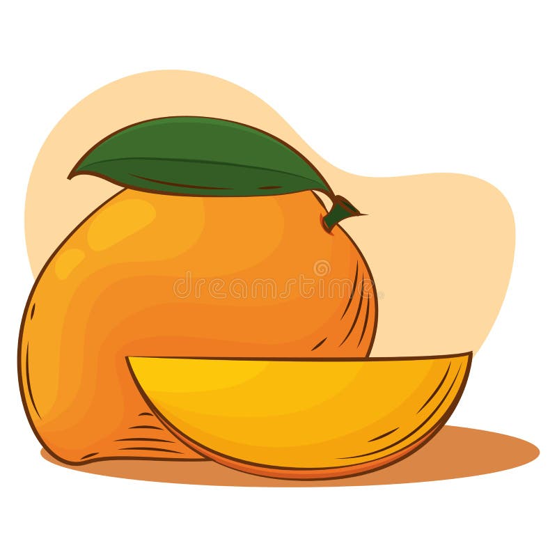 Isolated Mango Color Sketch Vector Illustation Stock Vector ...