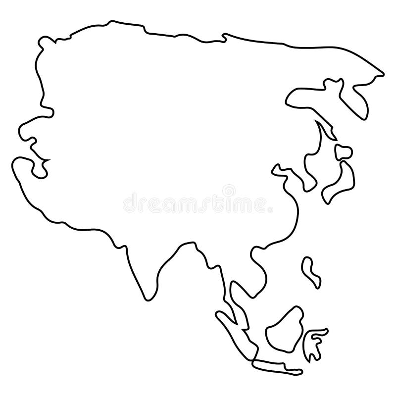 Isolated map of Asia stock vector. Illustration of vector - 87390380 Isolated map of Asia stock vector. Illustration of vector - 87390380