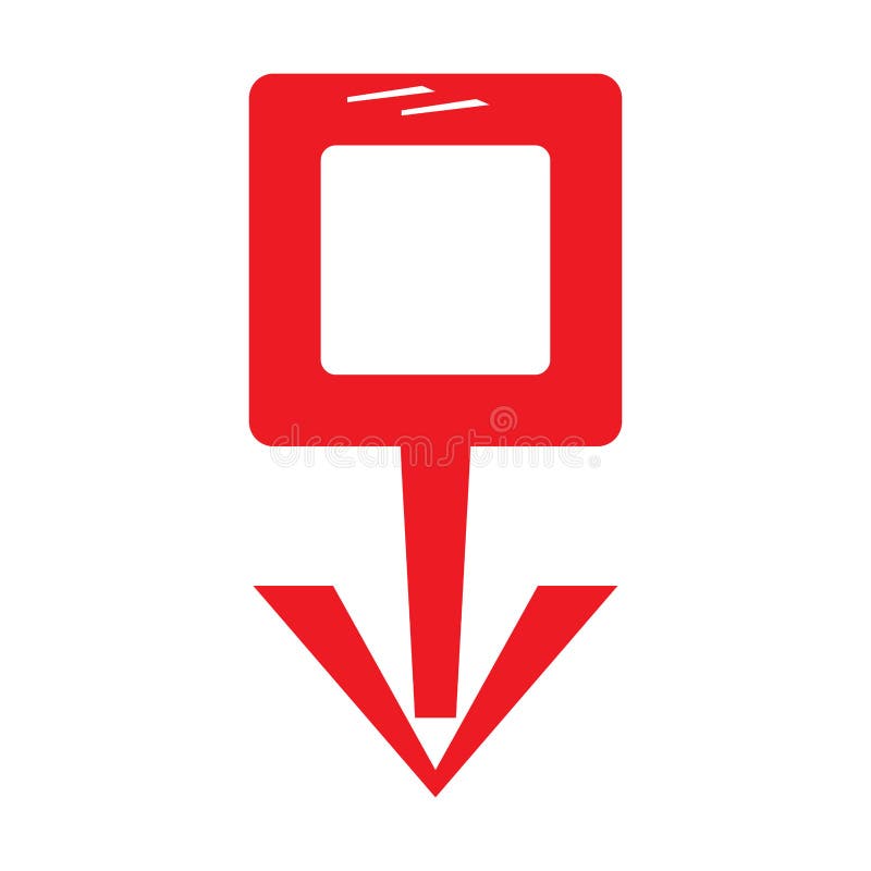 Isolated map entry icon stock vector. Illustration of entry - 123267603