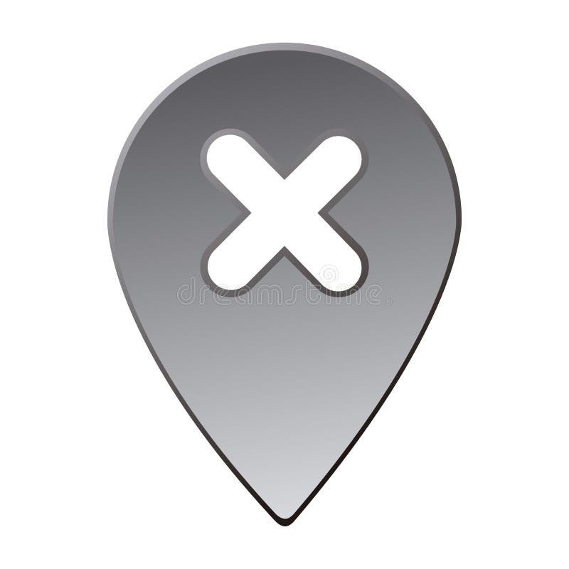 Isolated map pin stock vector. Illustration of graphic - 88049644