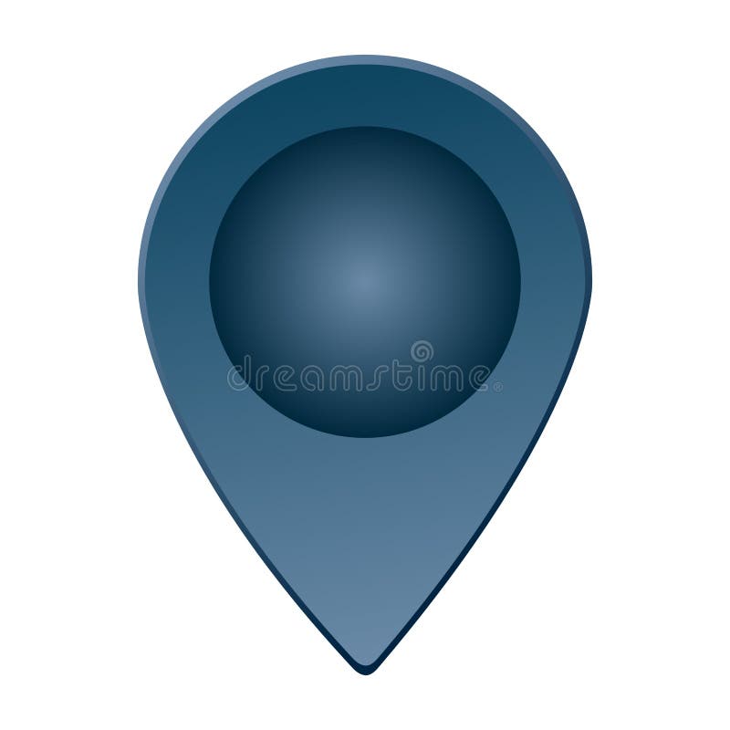 Isolated map pin stock illustration. Illustration of symbol - 88049676