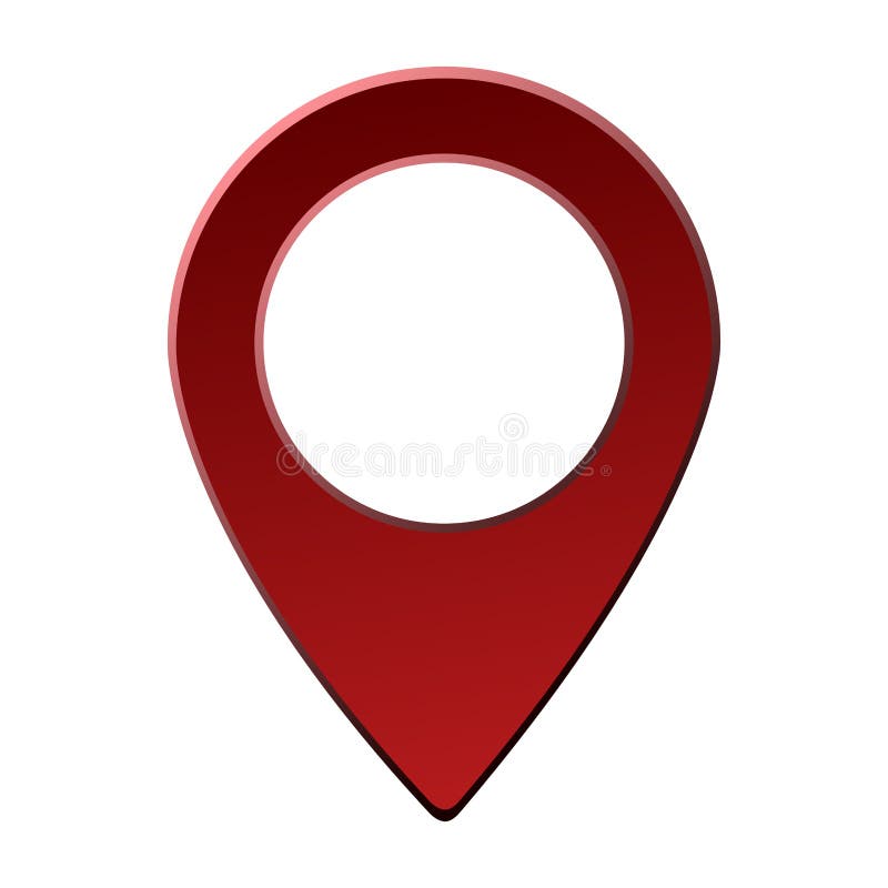 Isolated map pin stock illustration. Illustration of pointer - 88049705
