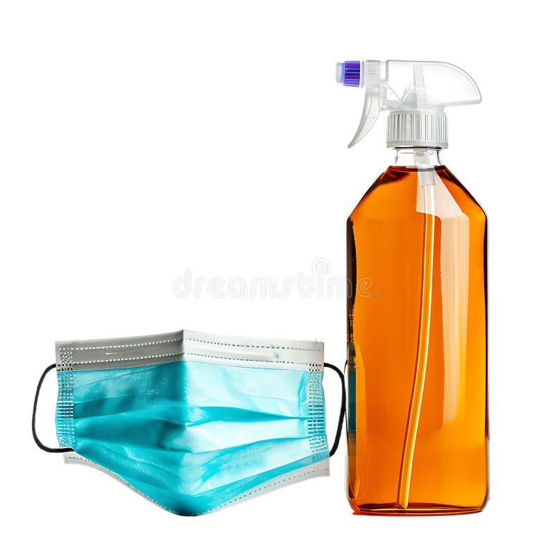 Over a Transparent Background, You Can See a Mop, Wipes, Spray Bottle ...