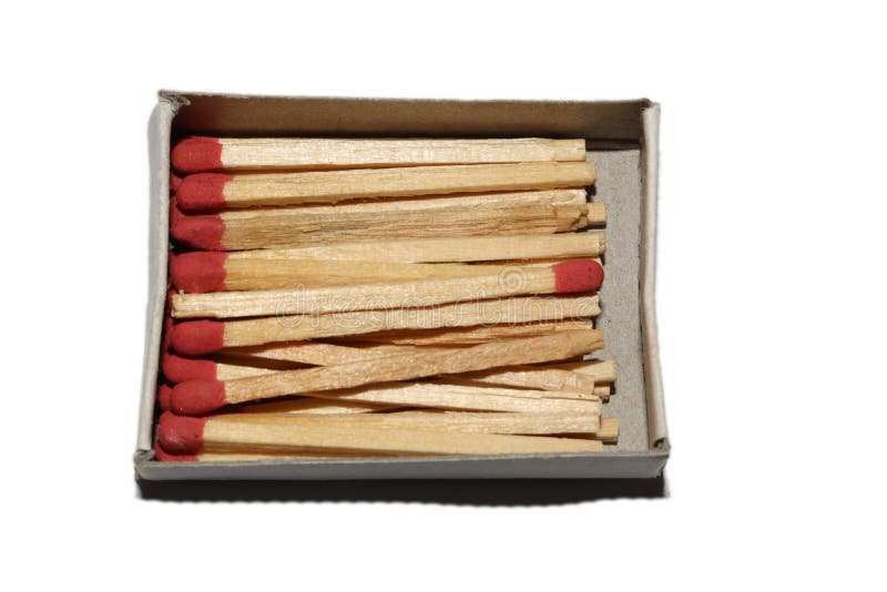 Isolated Matchbox White Background Stock Image - Image of cardboard ...