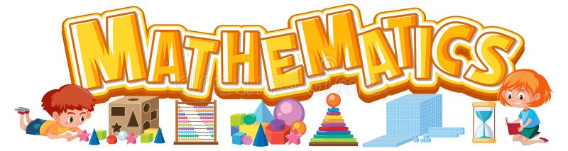 Isolated Mathematics Font Banner Stock Vector - Illustration of symbol ...