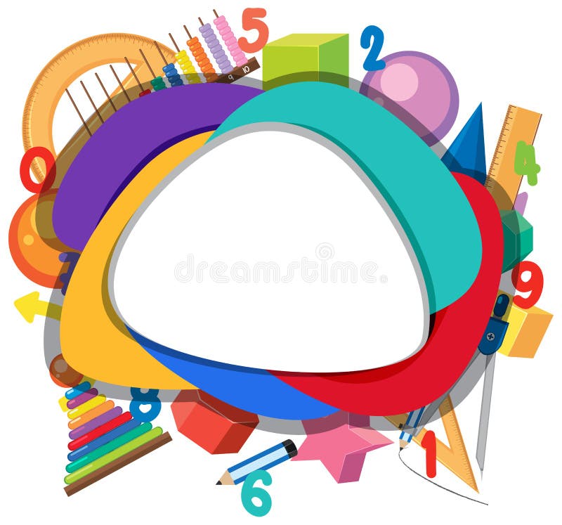 Isolated Mathematics Font Banner Stock Vector - Illustration of vector ...