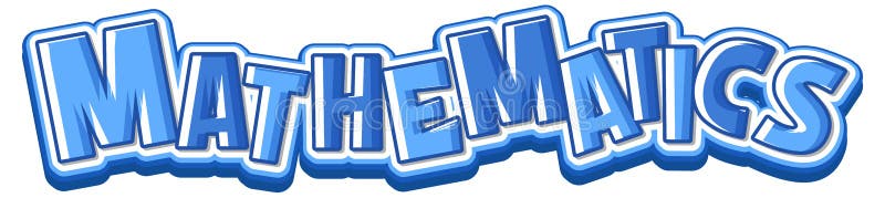 Isolated Mathematics Font Banner Stock Vector - Illustration of ...