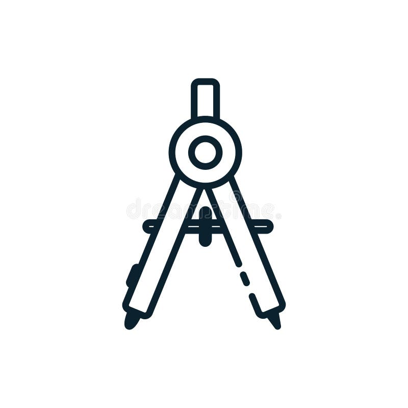 Isolated Measuring Compass Vector Design Stock Vector - Illustration of ...