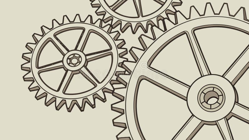 Mechanical Gear Components Stock Illustrations – 7,898 Mechanical Gear ...