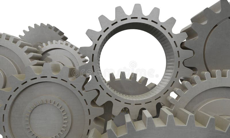 Isolated Mechanical Gear Part of a Mechanism Stock Photo - Image of ...