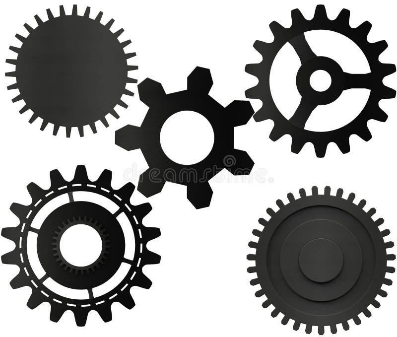 Isolated Mechanical Gear Part of a Mechanism Stock Photo - Image of ...