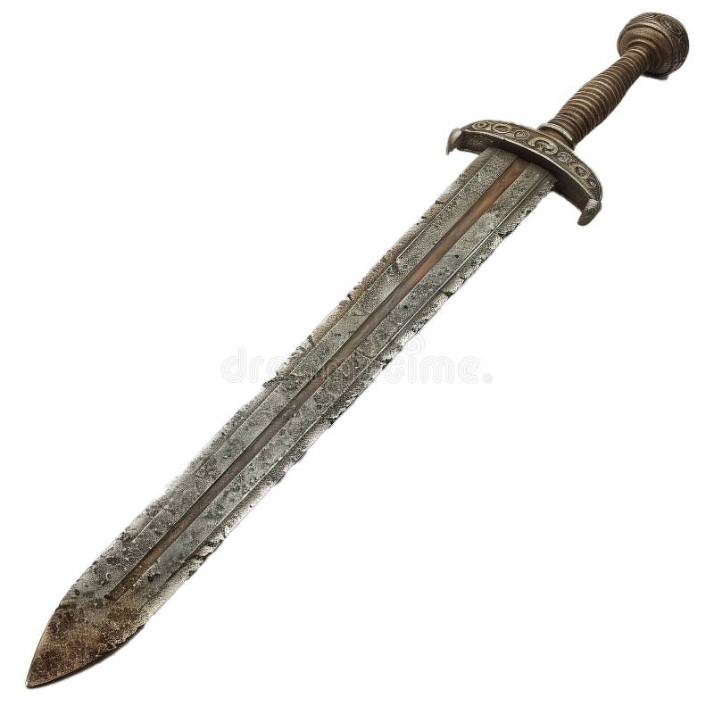 Antique Sword on Transparent Background Stock Image - Image of ...