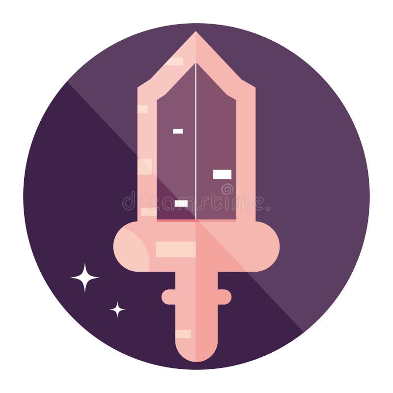 Isolated Medieval Sword Weapon Icon Vector Stock Vector - Illustration ...