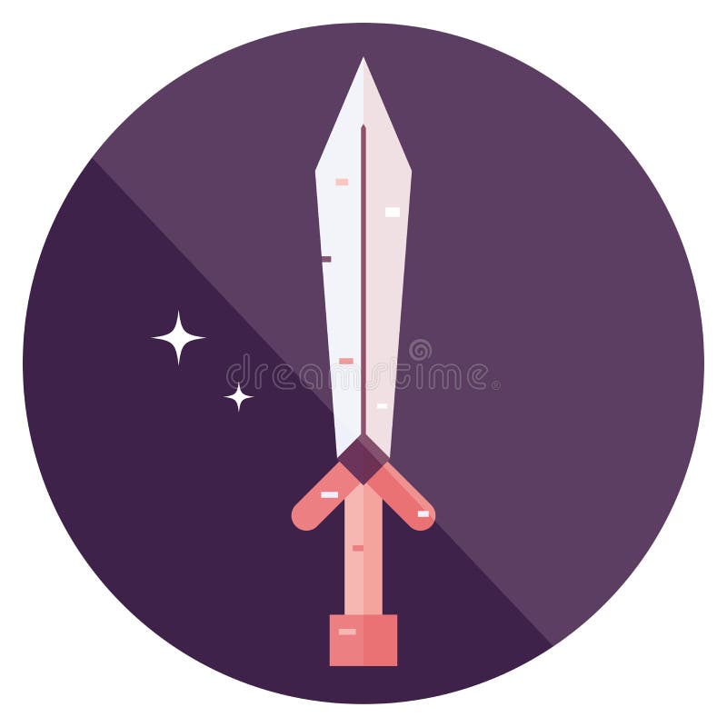 Isolated Medieval Sword Weapon Icon Vector Stock Vector - Illustration ...