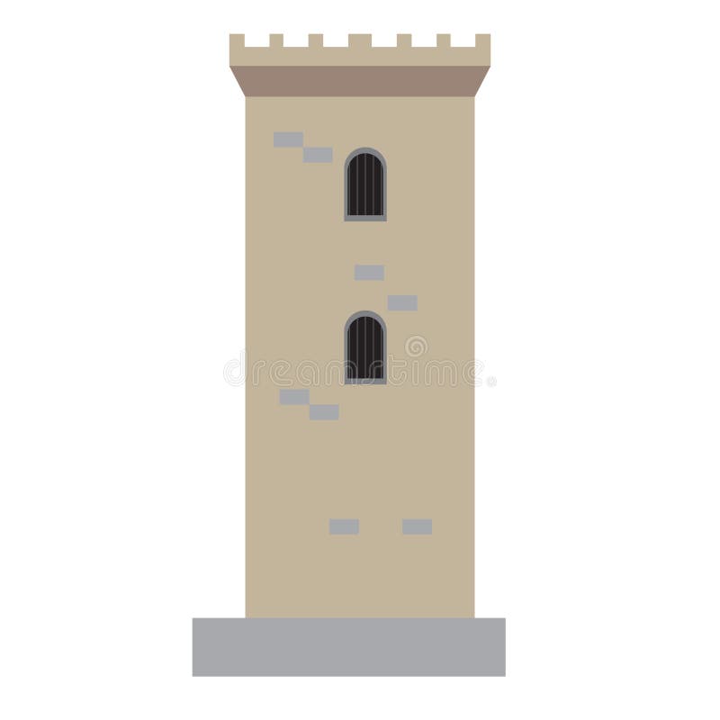 Isolated Medieval Tower Icon Stock Vector - Illustration of vector ...