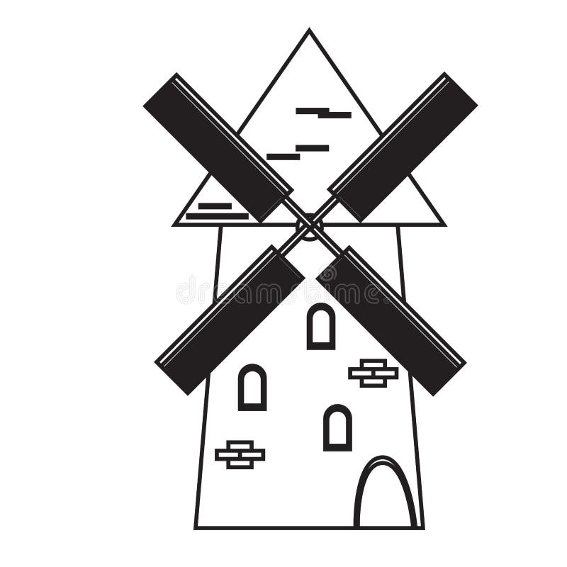 Medieval Windmill Stock Illustrations – 815 Medieval Windmill Stock ...