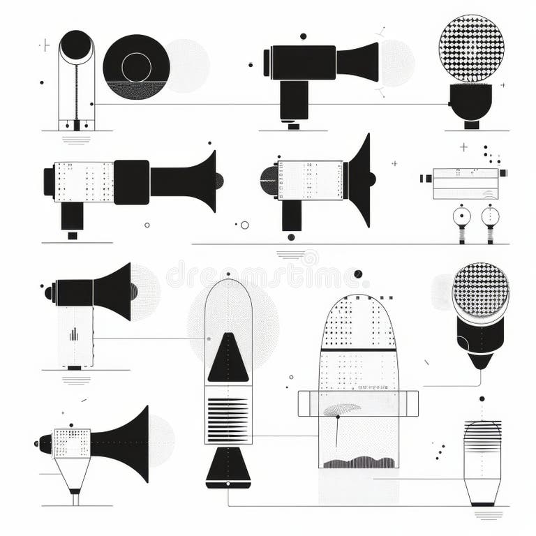 Isolated Megaphone Graphics on White Background for Attention-grabbing ...