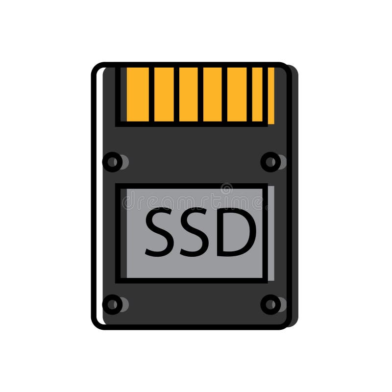 Isolated memory stick icon stock vector. Illustration of digital ...