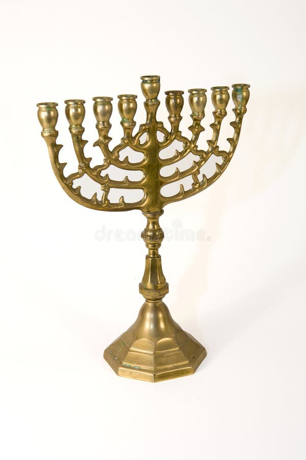 Isolated Menorah stock image. Image of menorah, worship - 1423453