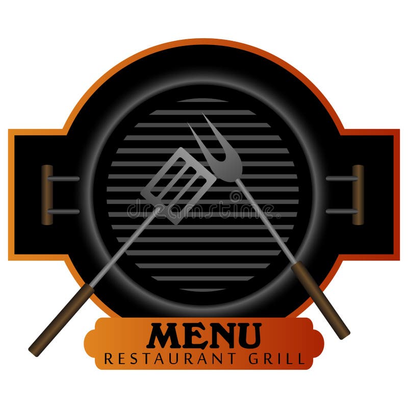 Isolated menu label stock illustration. Illustration of concept - 95920898