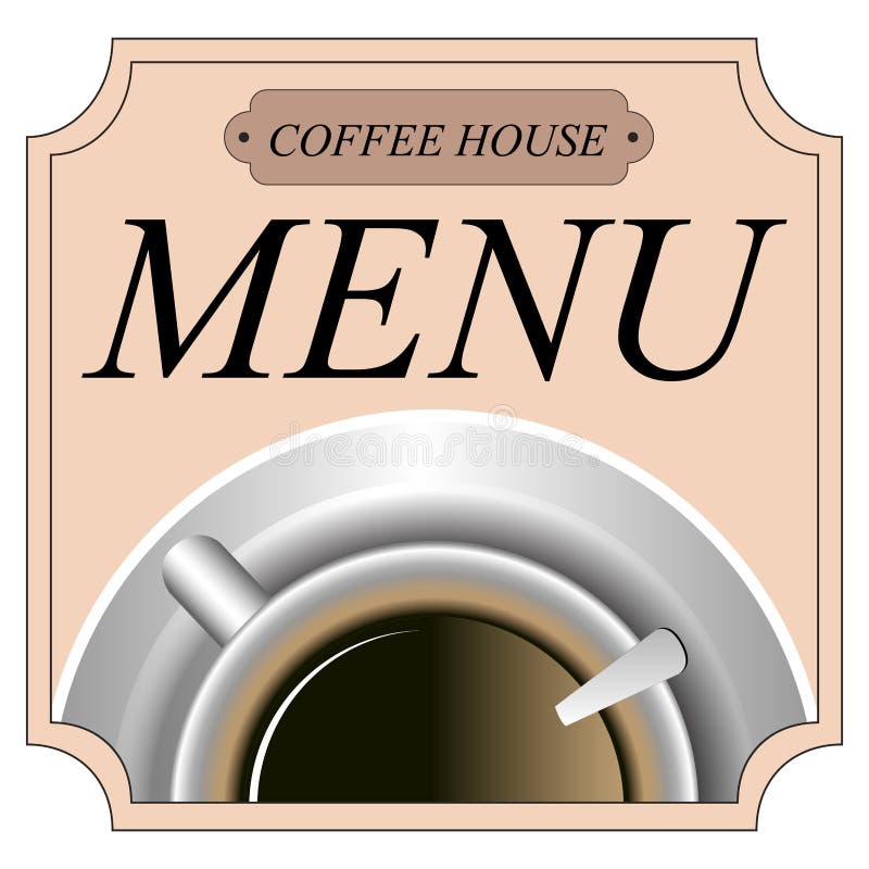 Isolated menu label stock illustration. Illustration of concept - 95920898