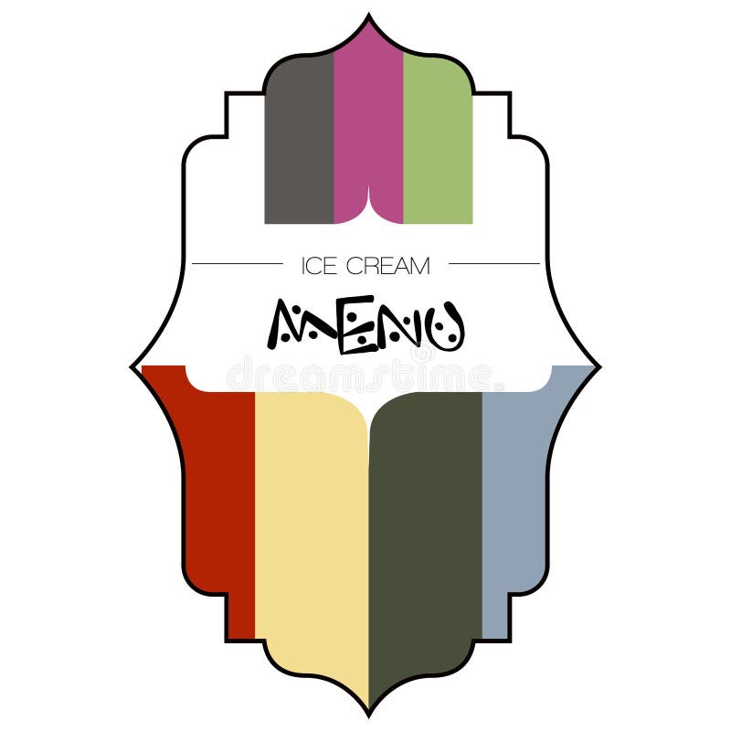 Isolated menu label stock illustration. Illustration of concept - 95920898