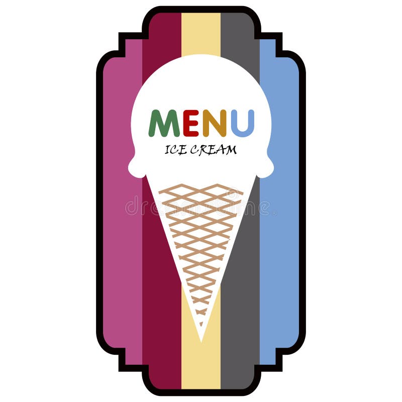 Isolated menu label stock illustration. Illustration of concept - 95920898