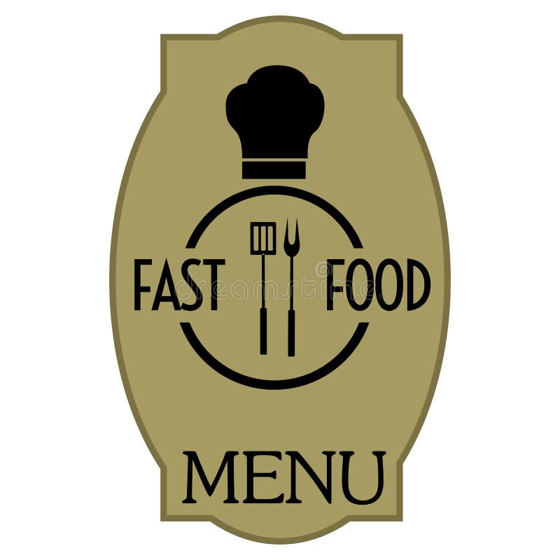 Isolated menu label stock illustration. Illustration of concept - 95920898