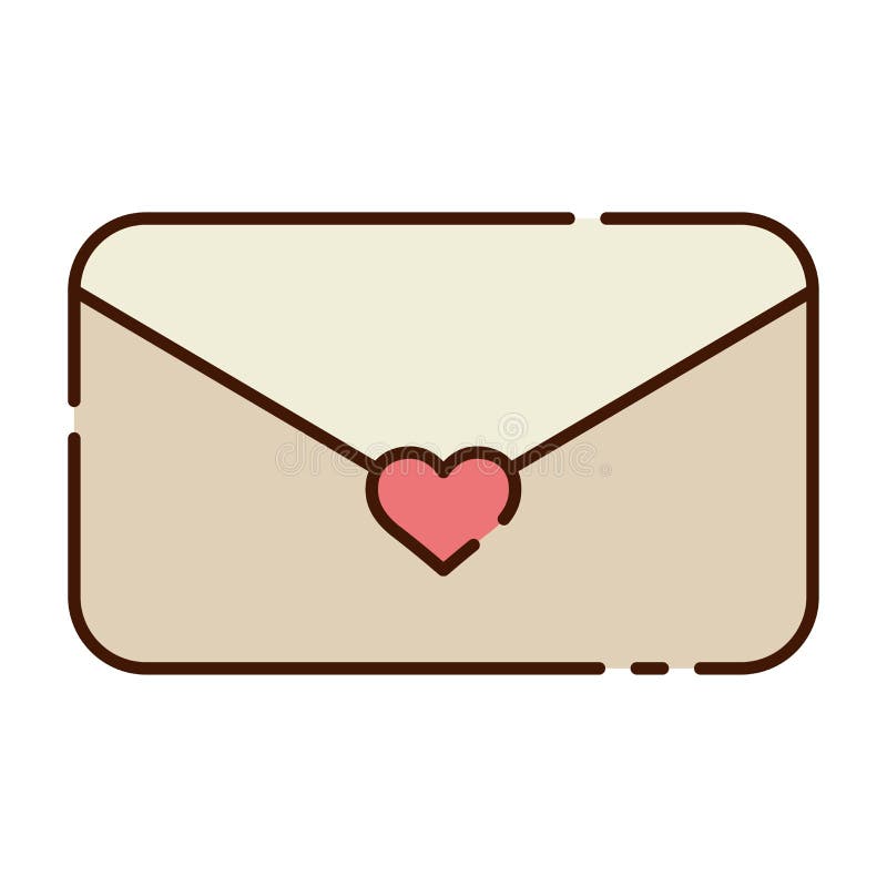 Isolated Message Letter Flat Design Icon Vector Stock Vector ...