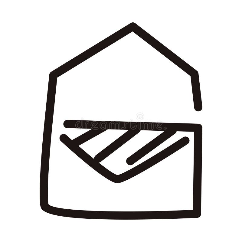 Isolated Message Letter Sketch Icon Vector Stock Vector - Illustration ...