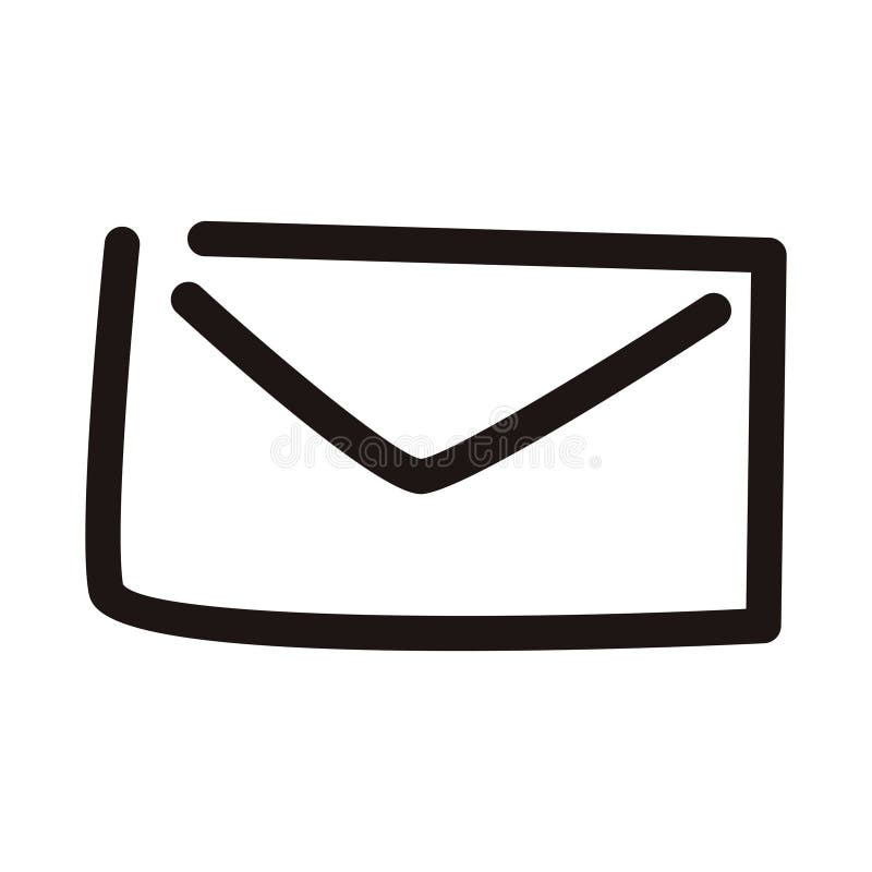 Isolated Message Letter Sketch Icon Vector Stock Vector - Illustration ...